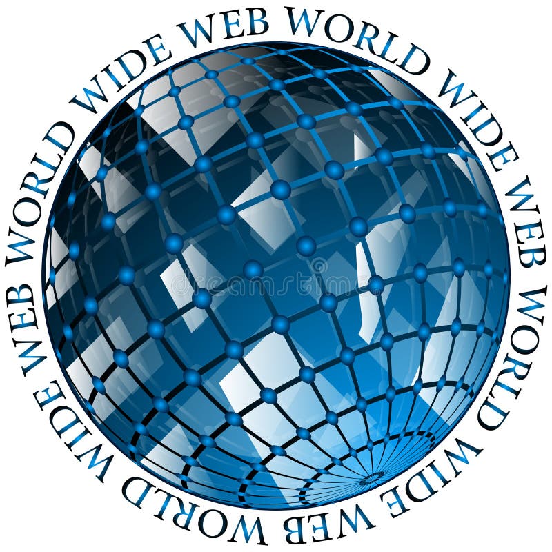 WWW World Wide Web Transparent Icon Stock Image - Illustration of globe ...