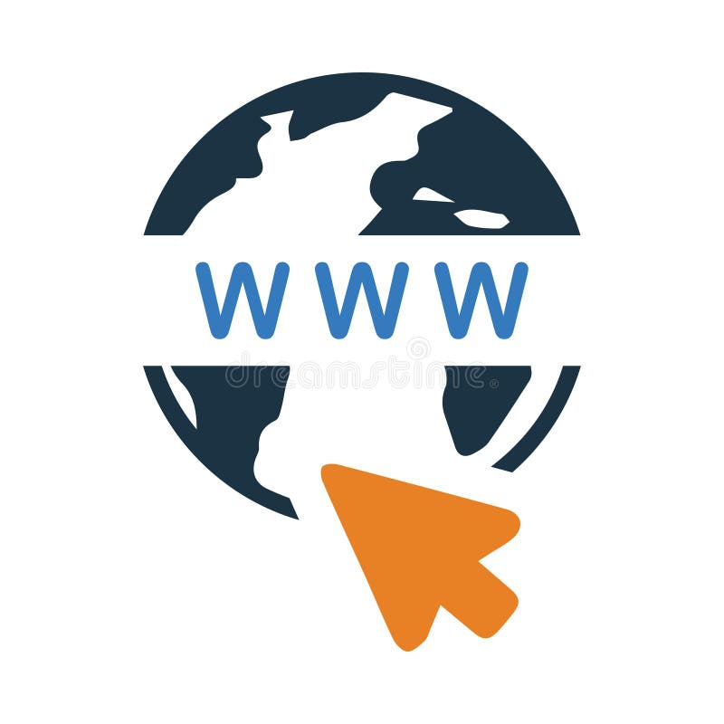 WWW, World Wide Web, Web Search, Click, Mouse, Web Icon Stock Vector ...
