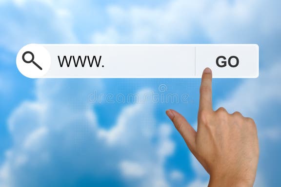Www or World Wide Web on Search Toolbar Stock Image - Image of browse ...