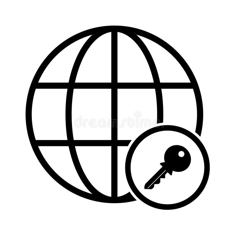 WWW World Wide Web Site Symbol, Internet Map Icon, Website Address ...