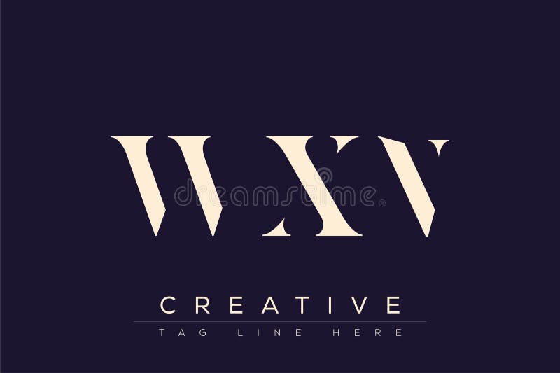 WXN Abstract Letter Logo Design Stock Vector - Illustration of abstract ...