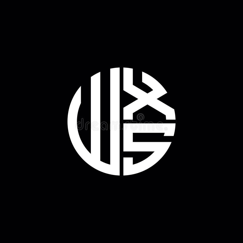 WXS Logo WXS Icon WXS Monogram WXS Letter Minimalist Circle Flat Unique ...