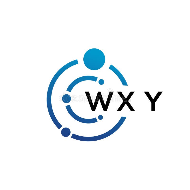 WXY Letter Technology Logo Design on White Background. WXY Creative ...
