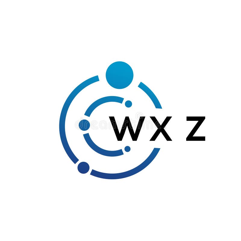 WXZ Letter Technology Logo Design on White Background. WXZ Creative ...