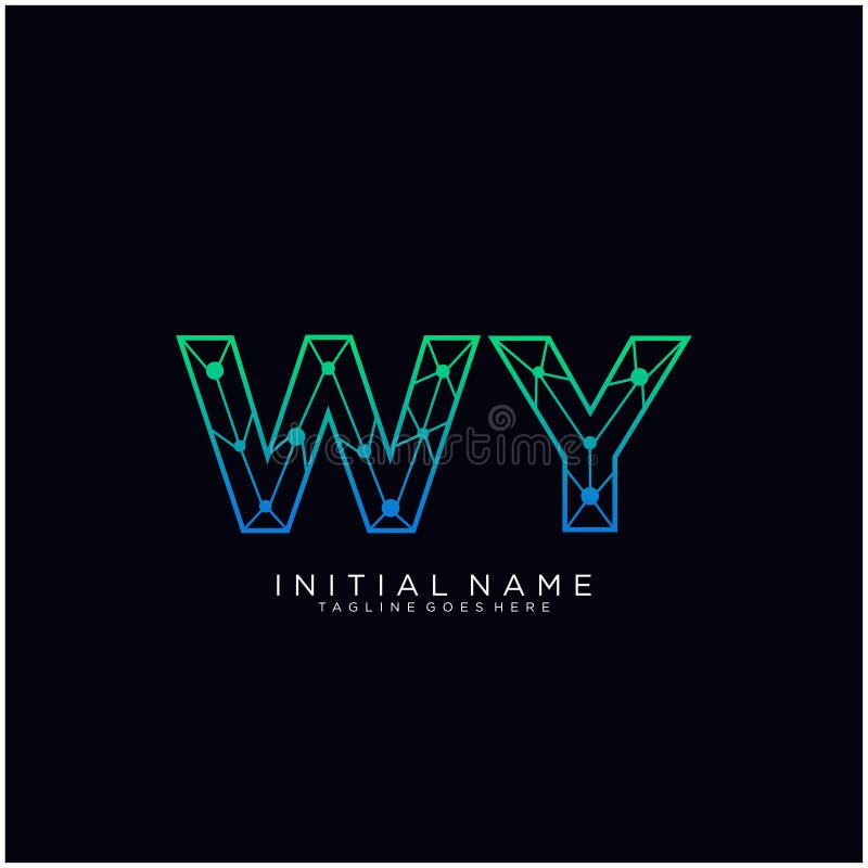 WY Letter Logo Icon Design Template Elements Stock Vector ...