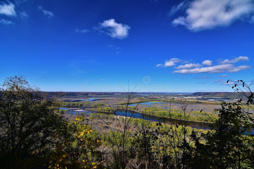 Wyalusing State Park Main Overlook in Wisconsin Stock Photo - Image of ...