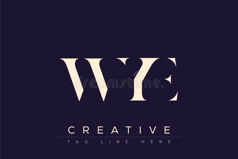 WYE Abstract Letter Logo Design Stock Vector - Illustration of graphic ...
