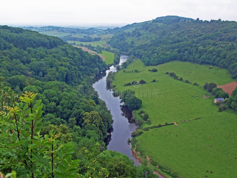 Wye Valley stock image. Image of valleys, landscapes, england - 1188575