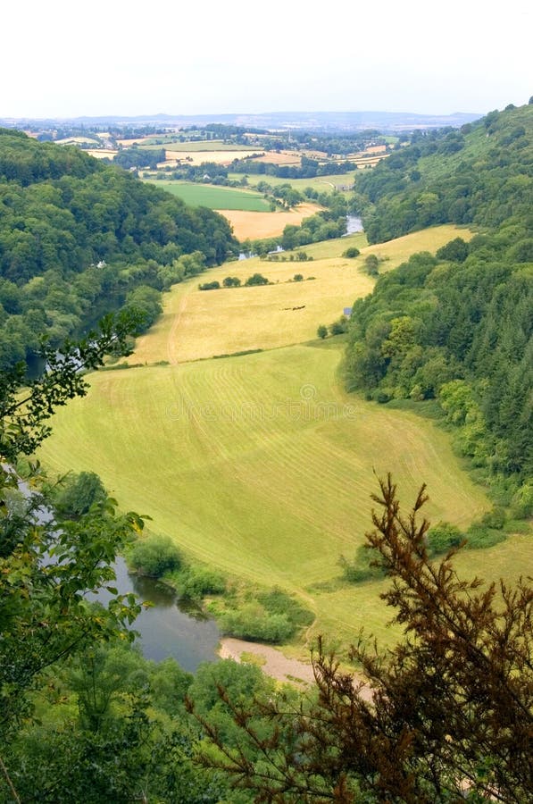 Wye Valley England stock image. Image of valleys, tree - 1216675