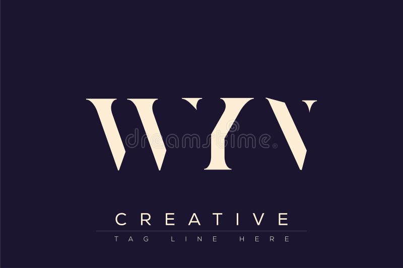 WYN Abstract Letter Logo Design Stock Vector - Illustration of brand ...