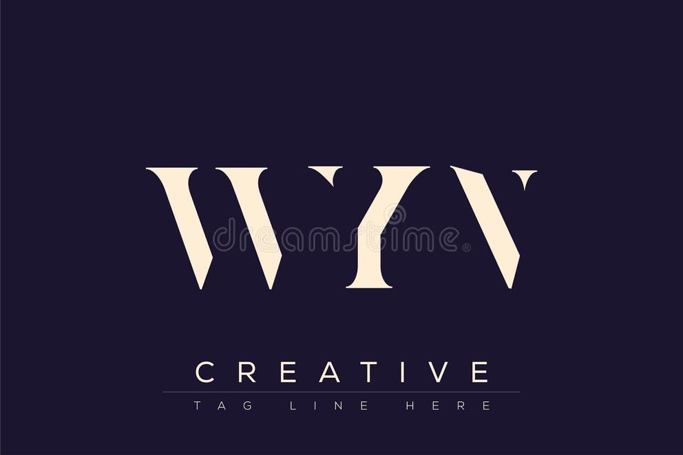 WYN Abstract Letter Logo Design Stock Vector - Illustration of brand ...