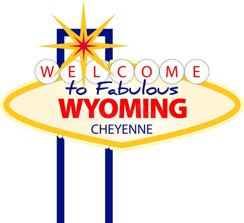Wyoming/Cheyenne stock illustration. Illustration of america - 21130955