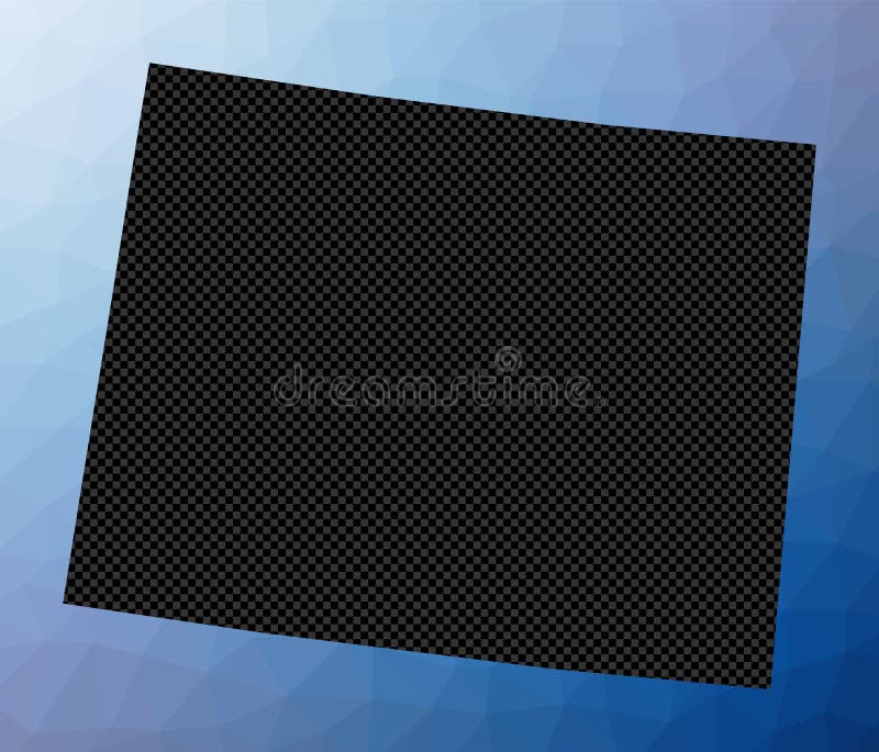 Wyoming geometric map. stock vector. Illustration of border - 182008237