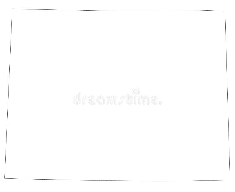 Wyoming Map. High Detailed Illustration Map - Outline Wyoming State Map ...