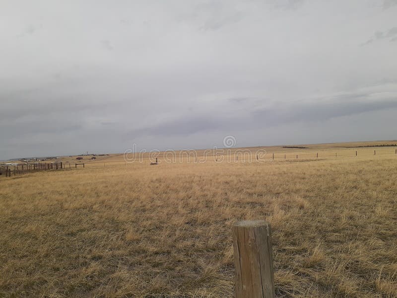 Wyoming Prairie on a Spring Day in April Stock Image - Image of ...