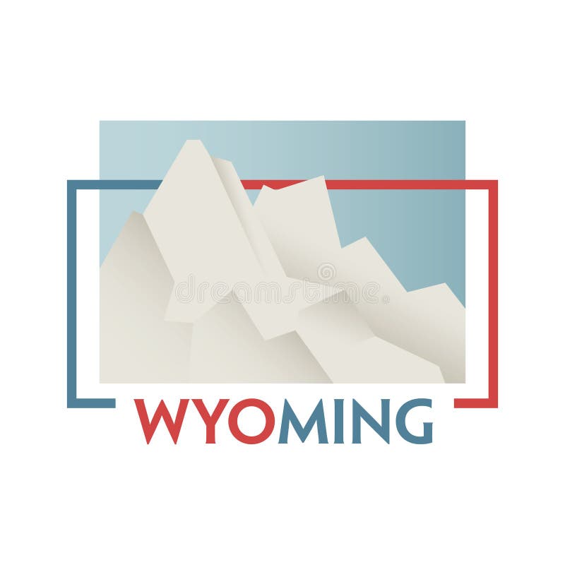 Wyoming State Political Map Stock Vector - Illustration of america ...