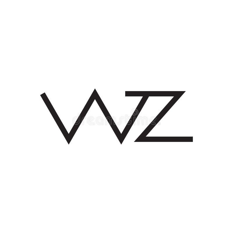 Wz Initial Letter Vector Logo Icon Stock Vector - Illustration of ...