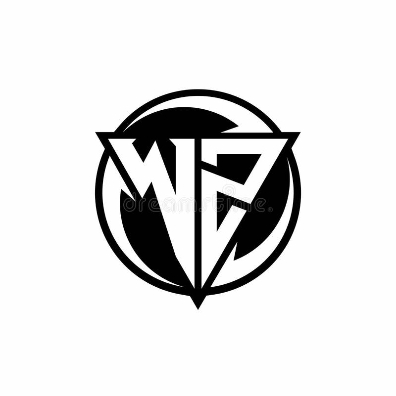 WZ Logo Monogram Design Template Stock Vector - Illustration of ...