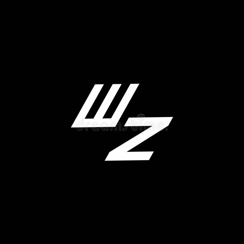 WZ Logo Monogram with Up To Down Style Modern Design Template Stock ...