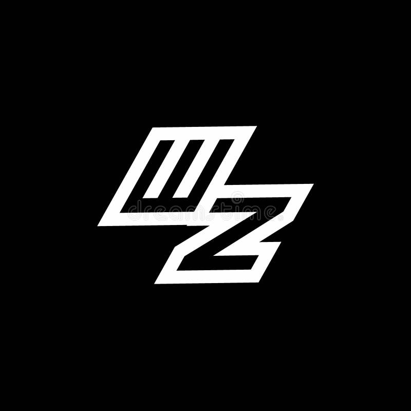 WZ Logo Monogram with Up To Down Style Negative Space Design Template ...