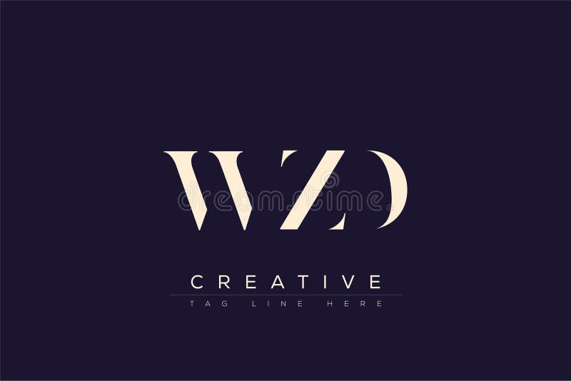 WZD Abstract Letter Logo Design Stock Vector - Illustration of symbol ...