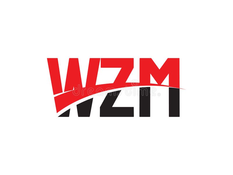 WZM Letter Initial Logo Design Vector Illustration Stock Vector ...