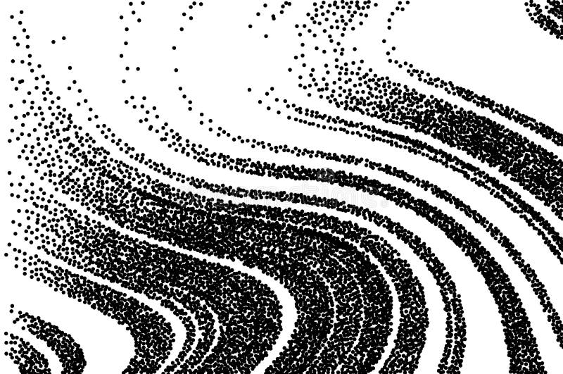 Dotted Texture. Abstract Grunge Grid Stripe Background. Wavy Pattern ...