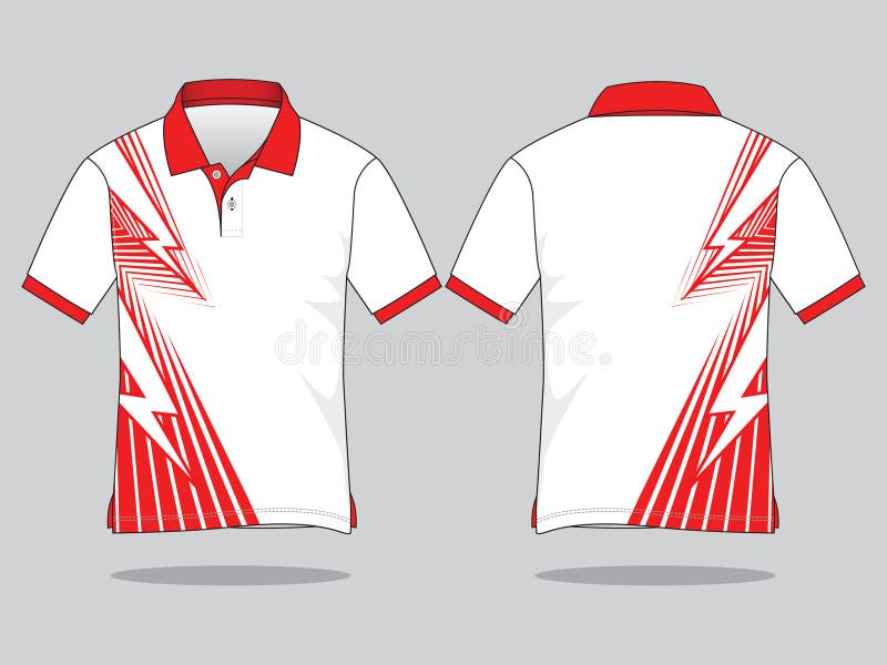 Polo Shirt Design Vector with Graphic Lines. Stock Vector ...