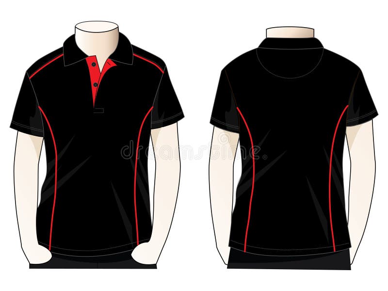 Two Tone Polo Shirt Design Vector White Red Stock Illustrations – 87 ...