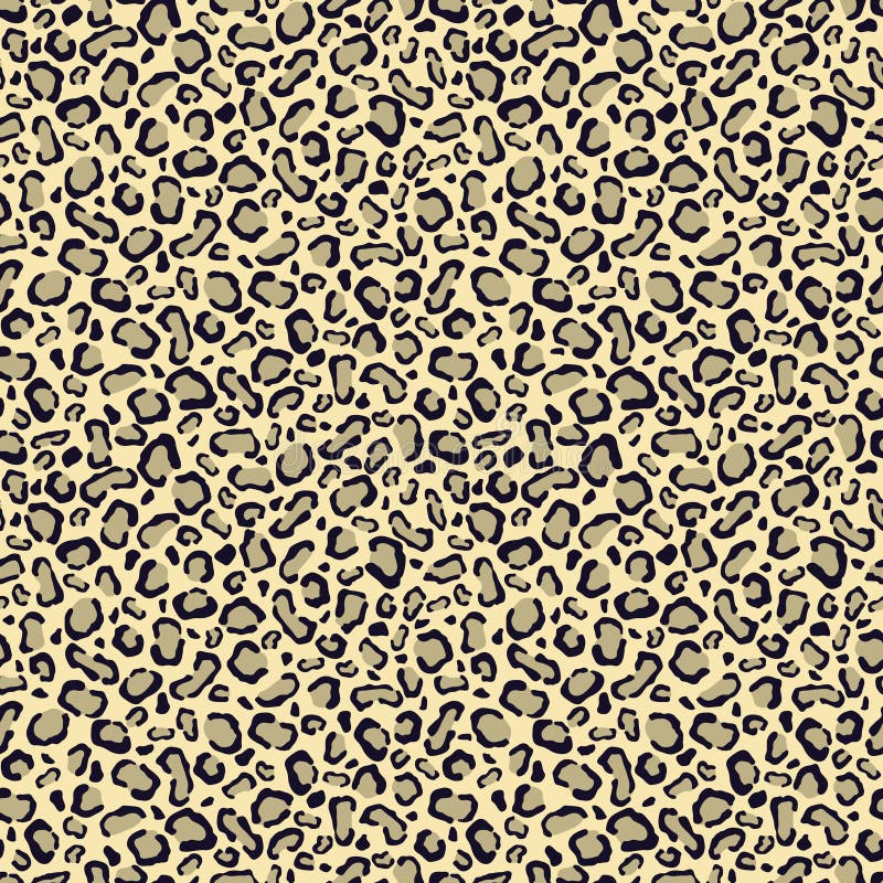 Leopard Spotted Print. Colored Seamless Vector Texture. Stock Vector ...