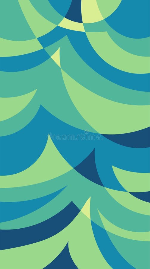 Abstract Backround with Curvy Shapes Composition. Stock Vector ...