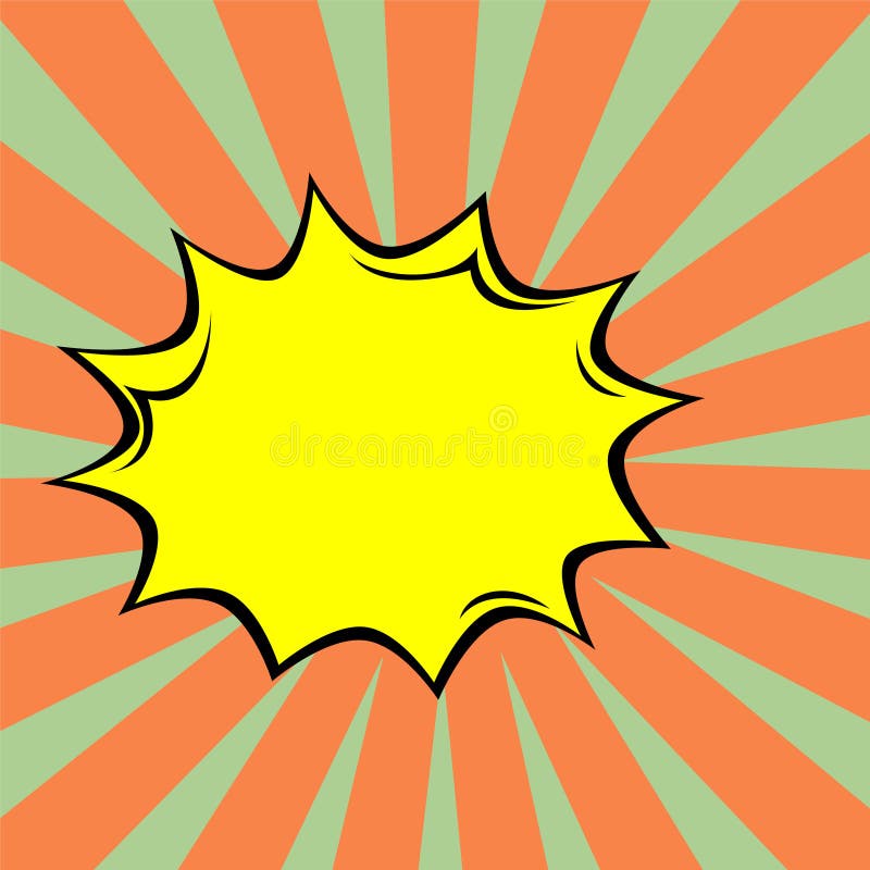 Comic Text Speech Bubble Pop Art Style. Cloud Talk Speech Bubble ...