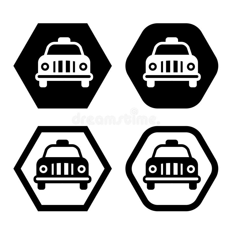 Police Patrol Car with Strobo or Sirine Lamp Symbol. Stock Vector ...