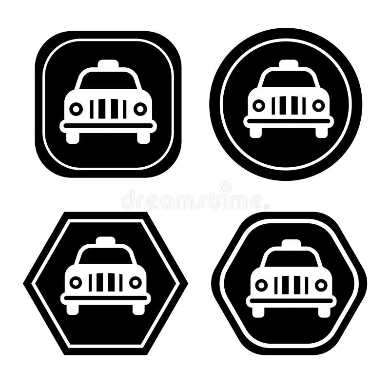 Police Patrol Car with Strobo or Sirine Lamp Symbol. Stock Vector ...