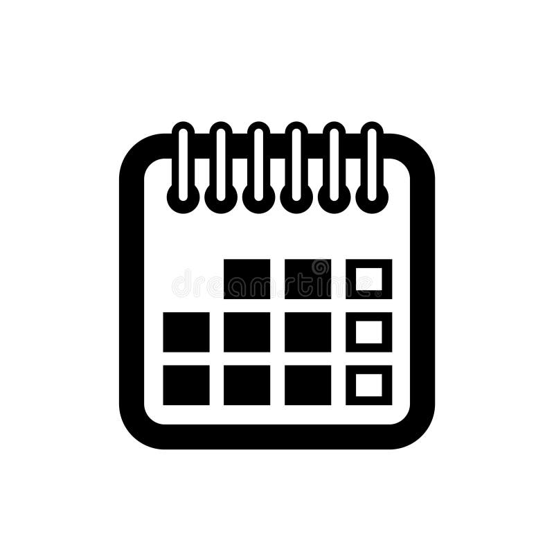 Calendar Vector Icon. Time Management or Schedule Symbol Stock Vector ...