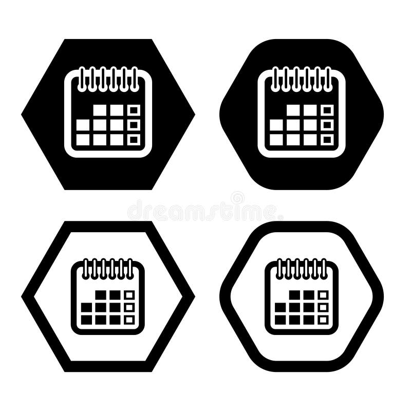 Calendar Vector Icon. Time Management or Schedule Symbol Stock Vector ...