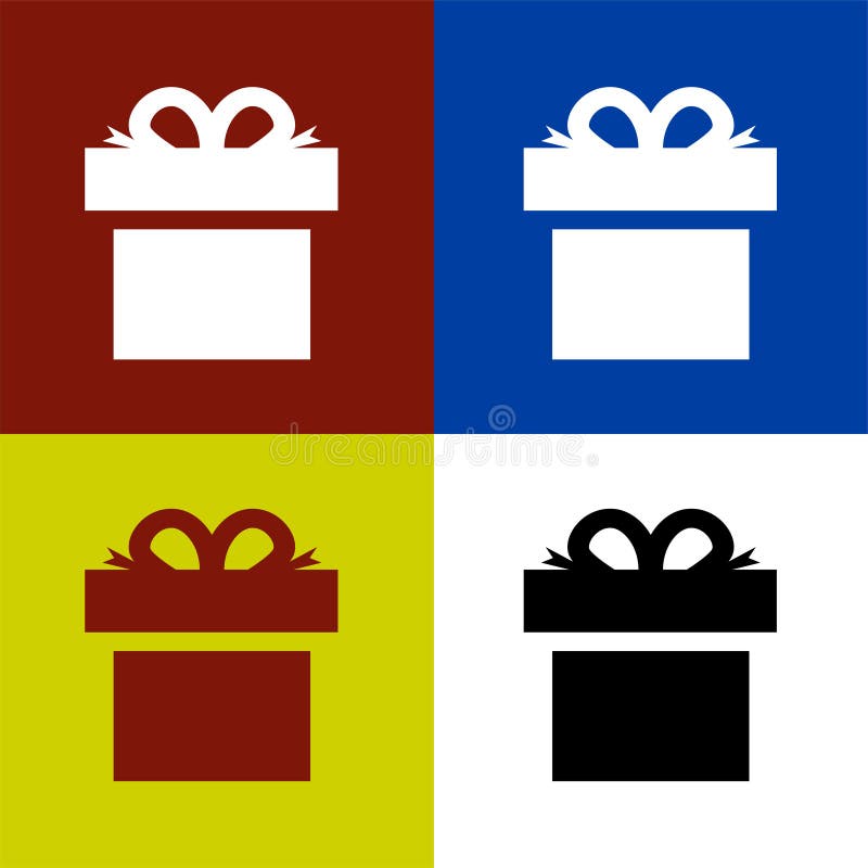 Gift Box Symbol. Reward or Appreciation Symbol Stock Vector ...