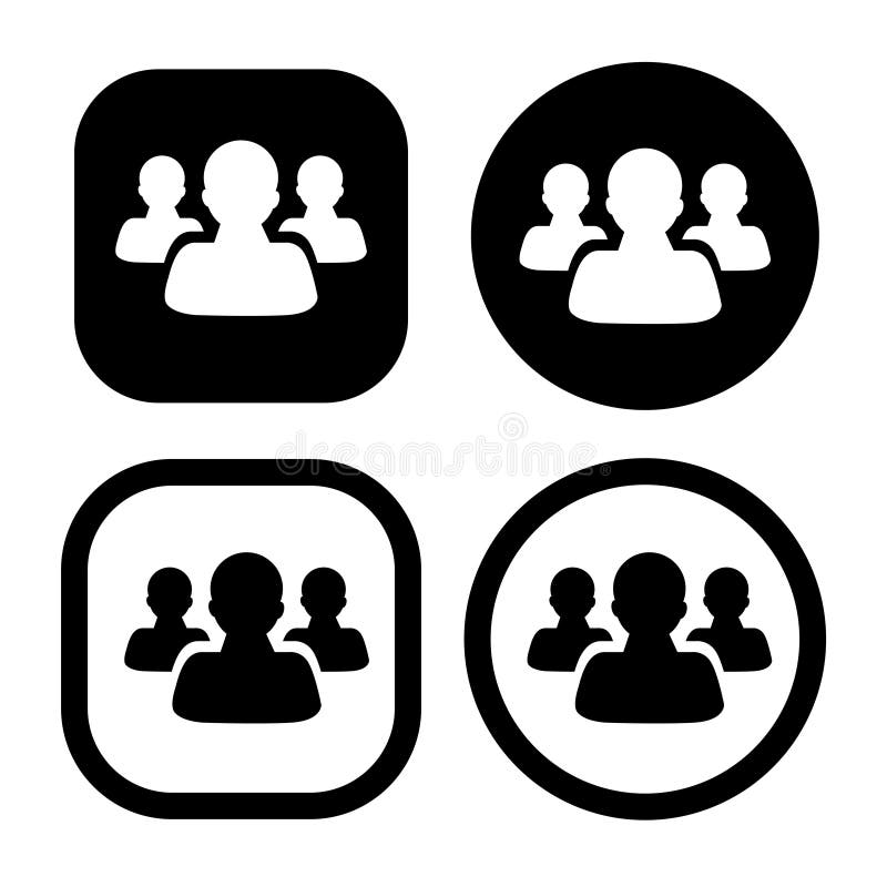 Teamwork or Group of People Organization Vector Symbol Illustration ...