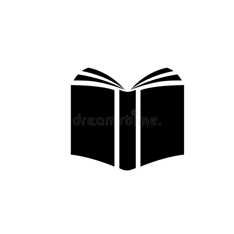 Open Book Vector Icon or Symbol. Academic or Knowledge Symbol. Stock ...
