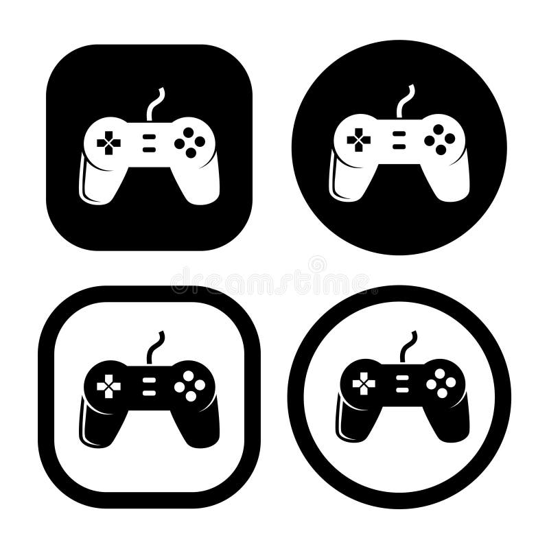 Set of Game Controller Icon Design. PS Stick Symbol. Stock Vector ...