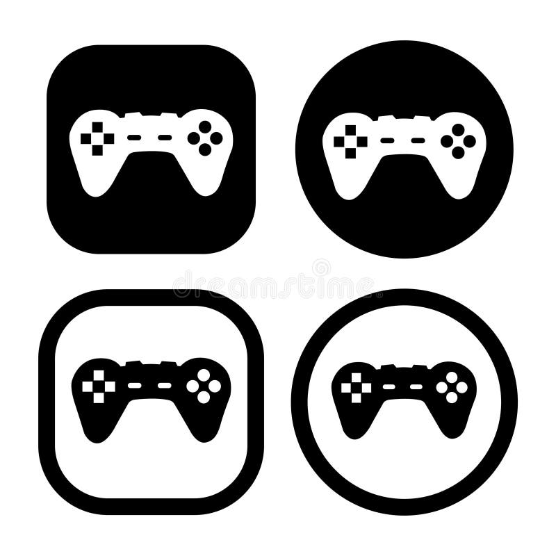 Set of Game Controller Icon Design. PS Stick Symbol. Stock Vector ...