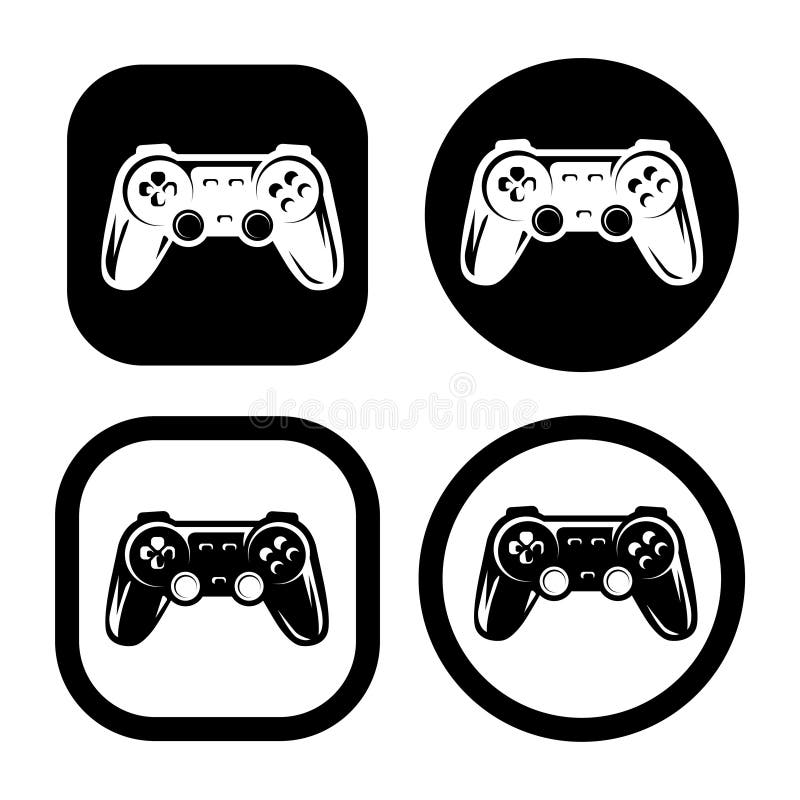 Set of Stick PS Icon, Game Controller Sign Vector Symbol Illustration ...