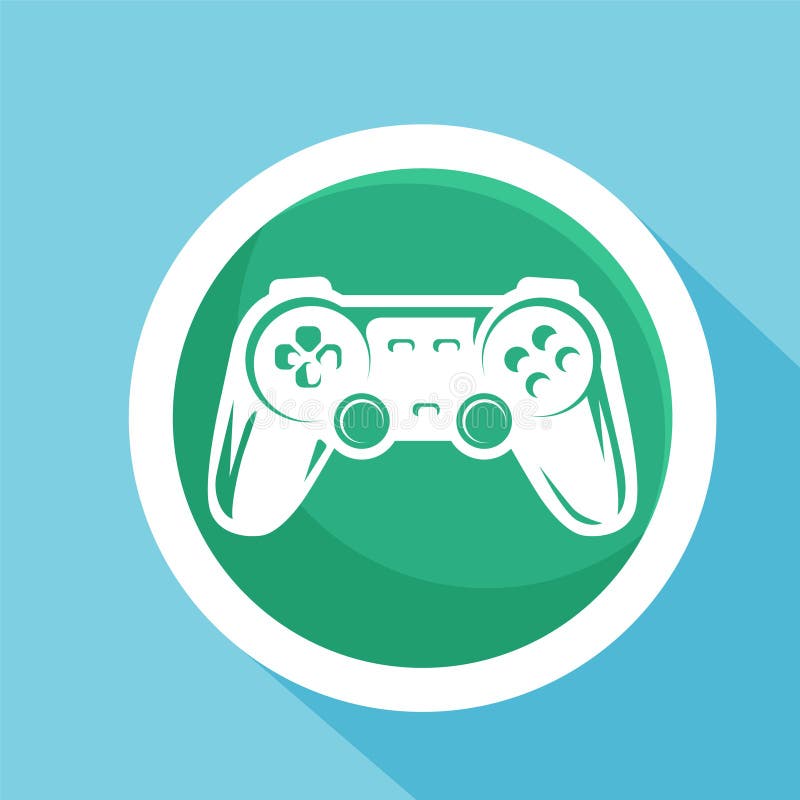 Stick PS Icon, Game Controller Sign Vector Symbol Illustration Logo ...