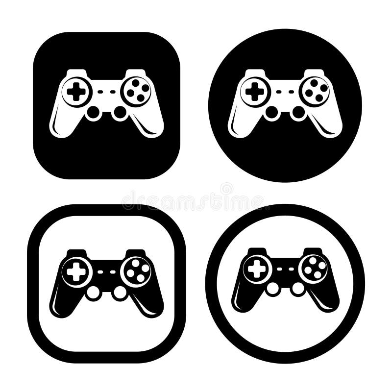 Set of Stick PS Icon, Game Controller Sign Vector Symbol Illustration ...