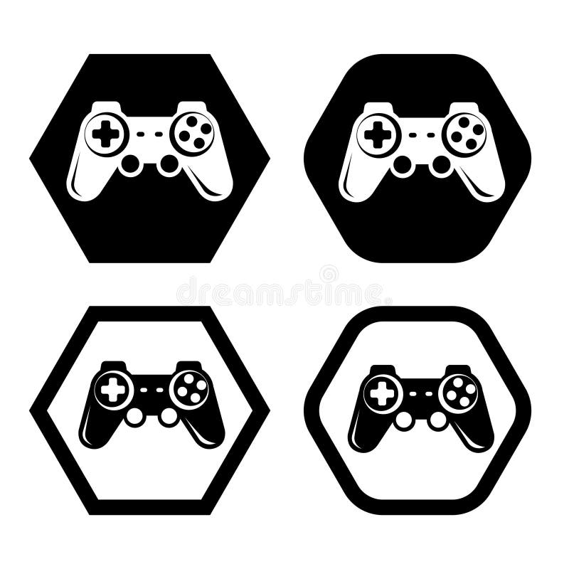 Set of Stick PS Icon, Game Controller Sign Vector Symbol Illustration ...
