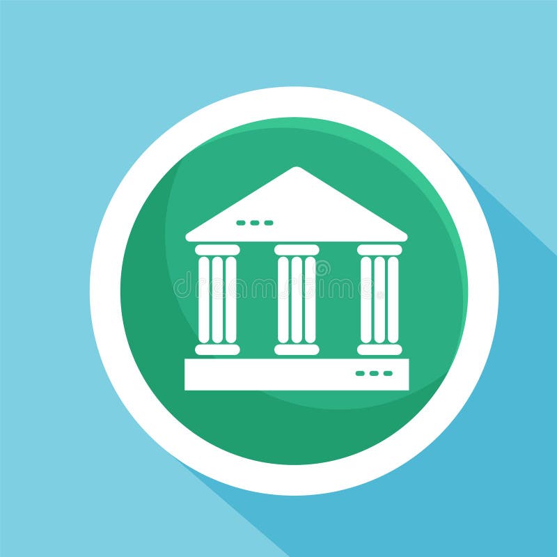 Historical Building Icon Logo Vector. Courthouse Icon, Vector ...