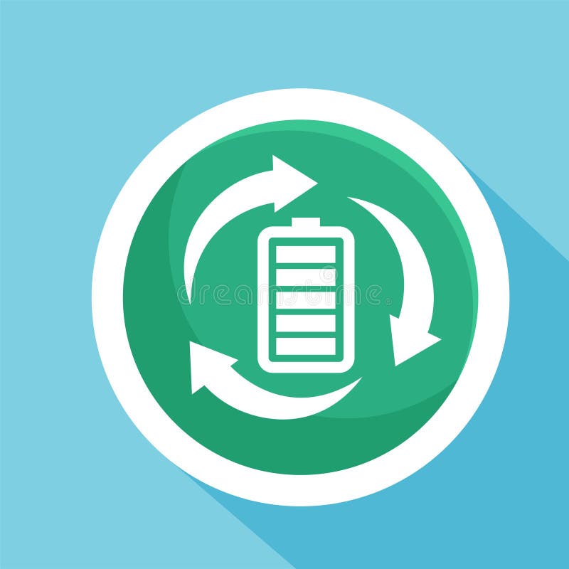 Full Power Battery Charge Logo Icon Vector Illustration Logo Isolated ...