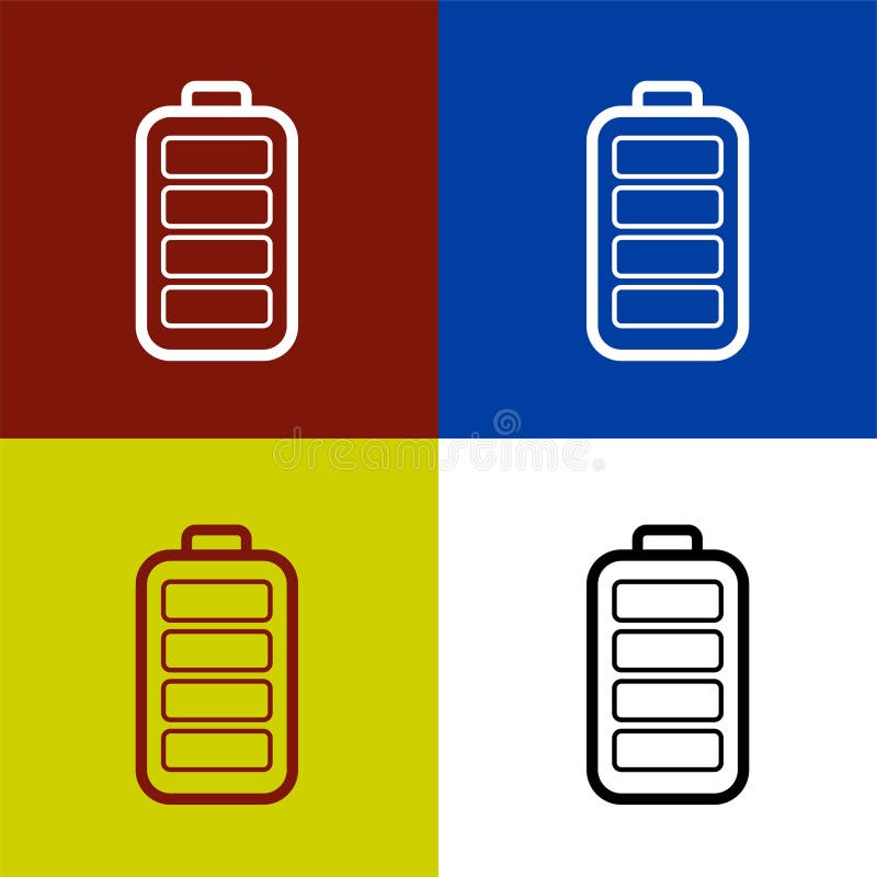 Low Power Battery Charge Logo Icon Vector Illustration Logo Isolated ...