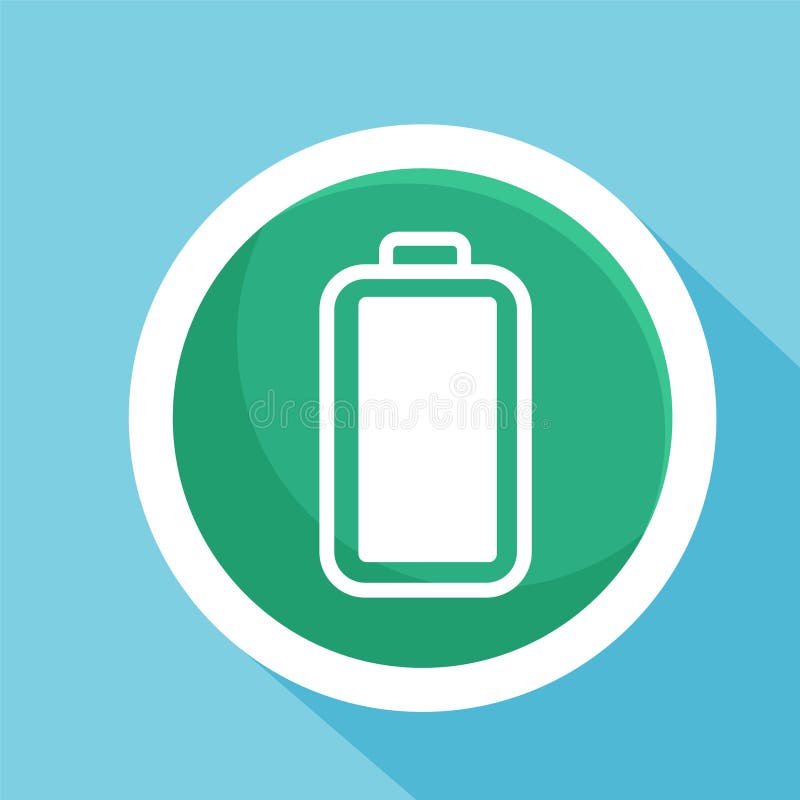 Full Battery Charge Logo Icon Vector Illustration Logo Isolated ...