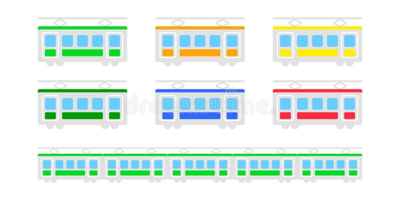 Japanese Train, Railway Cute Toy, Simple Icon Illustration Color ...